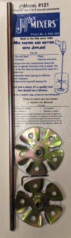 3-1/2" JIFFLER MIXER — Beno J. Gundlach Company