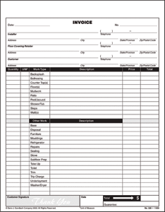 PRO TILE & STONE INVOICE BOOK — Beno J. Gundlach Company