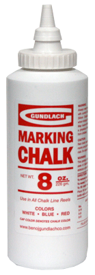 WHITE CHALK (8 OZ BOTTLE) — Beno J. Gundlach Company