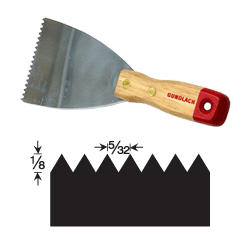 PROFESSIONAL NOTCHED SCRAPER — Beno J. Gundlach Company